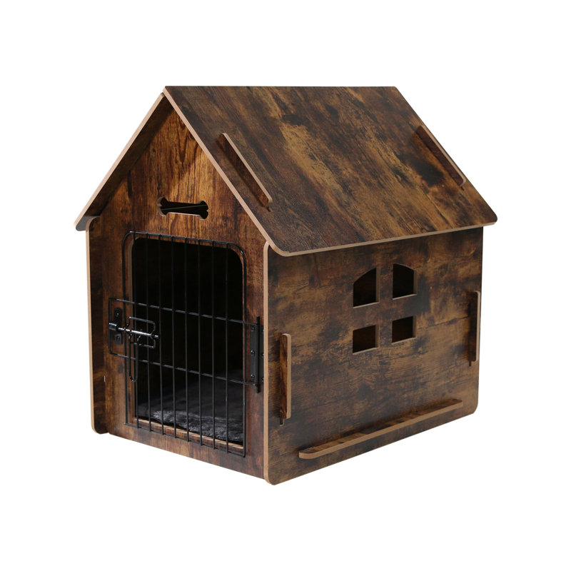 Tucker Murphy Pet™ Byrn Wooden Pet House Indoor w/ Roof Dog house w ...