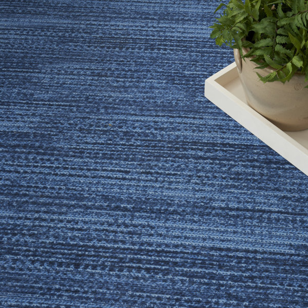 Highland Dunes Daline Abstract Machine Washable Cotton Area Rug in Blue ...