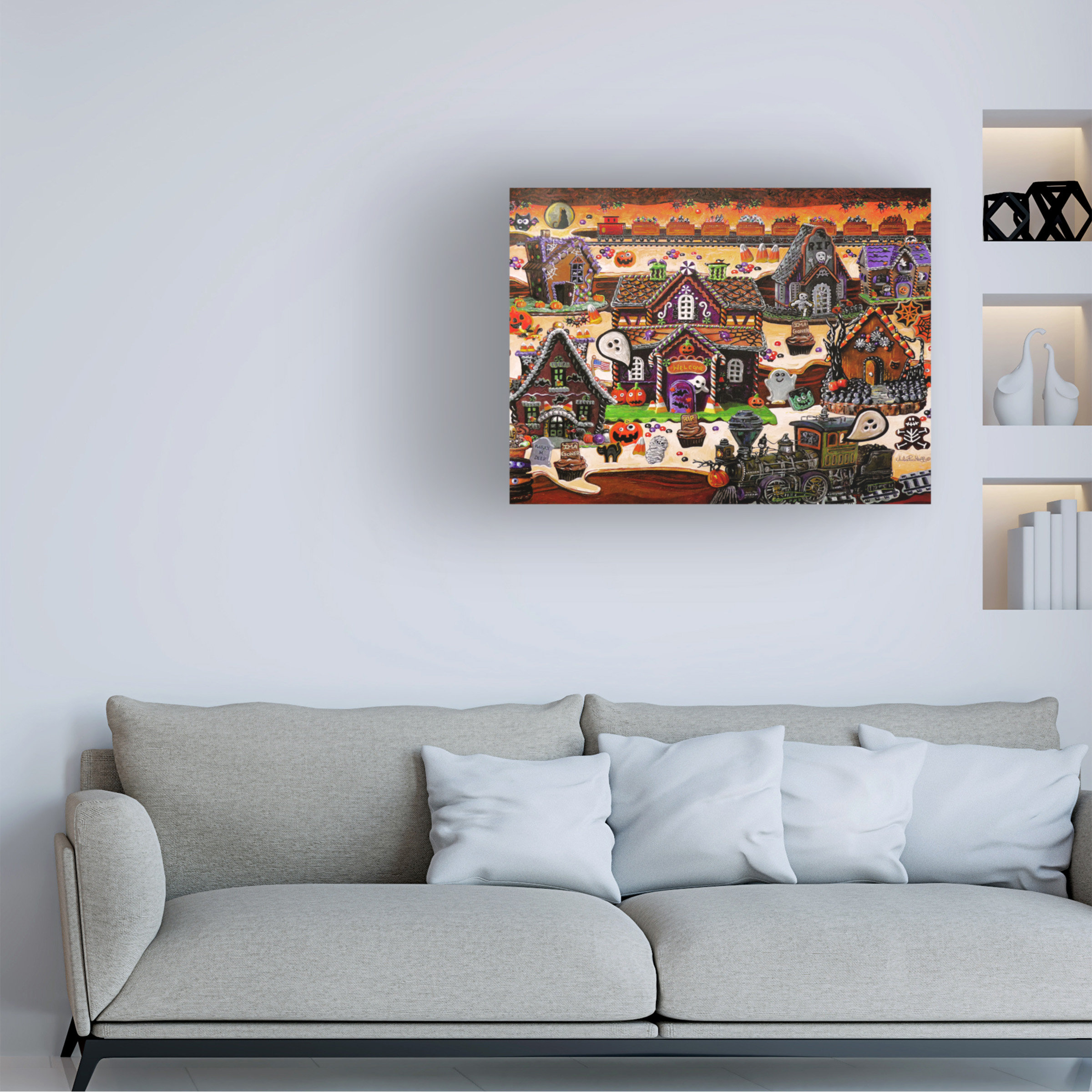 Ophelia & Co. Wrapped Canvas Wall Art - Julie Pace Hoff 'Halloween ...