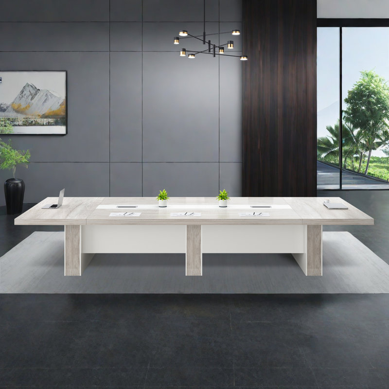 Latitude Run® Searfoss 137.8" Rectangle Conference Table, Large ...