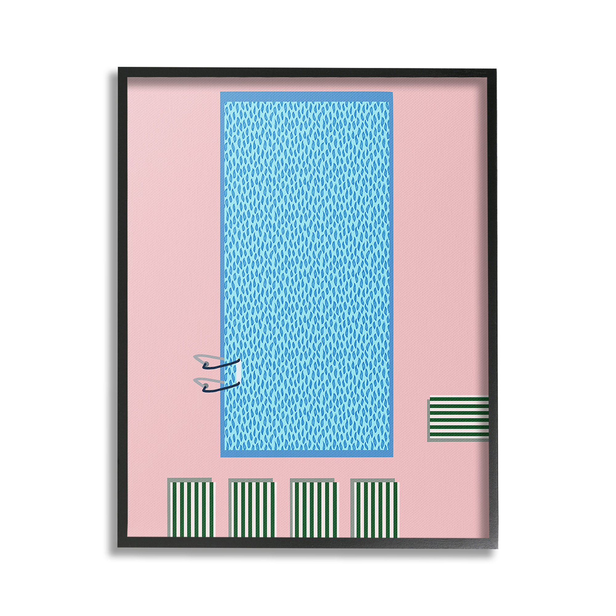 Wrought Studio™ " Abstract Summer Pool Single Picture Frame " by Regina ...