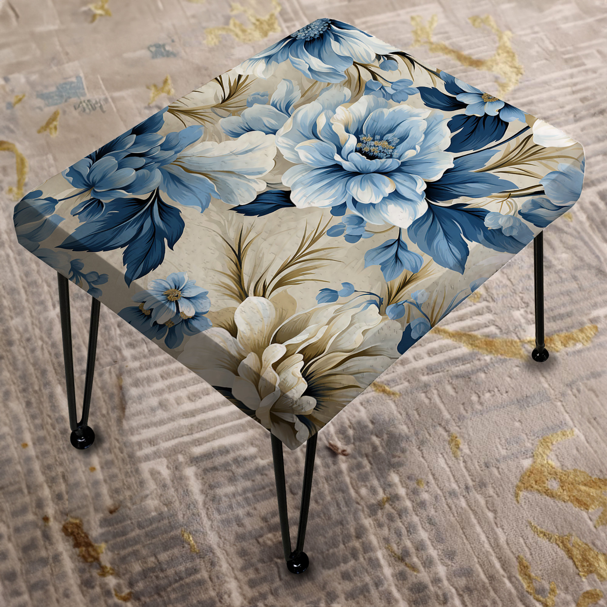 Design Art Coastal Tranquility Victorian Pattern VIII - Floral ...