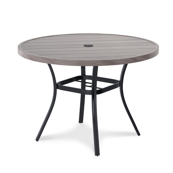 Red Barrel Studio® Malnar Powder Coated Steel Dining Table & Reviews ...