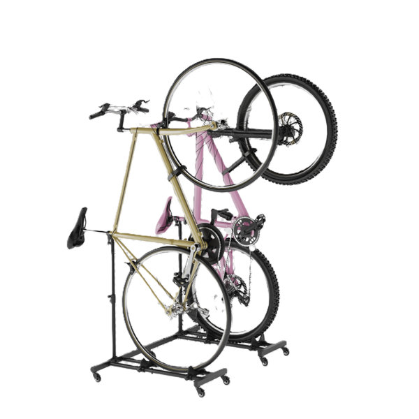 WFX Utility™Bike Stand Rack, Adjustable and Movable Floor Parking Stand ...