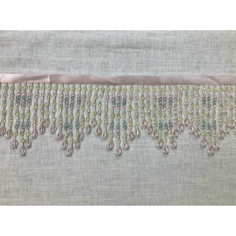 Rose Lace And Braid Fabric | Wayfair