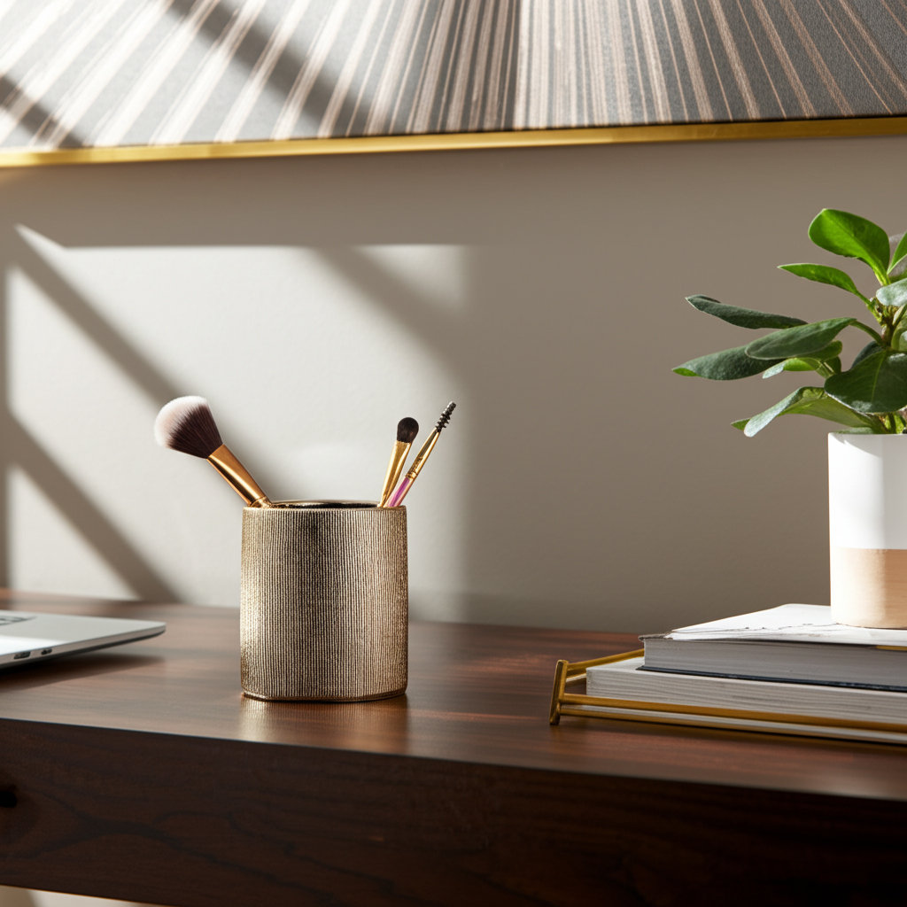 Mercury Row® 4" Ceramic Pen Holder with Contemporary Beaded Design ...