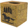 Loon Peak® Statler Galloping Mustang Horse with Pine Trees Tissue Box ...