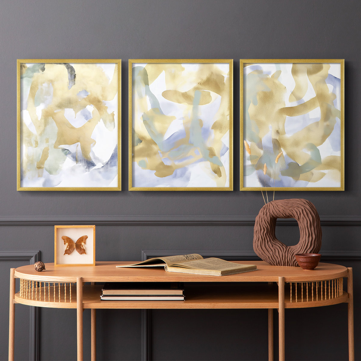 Wrought Studio™ Abstract Series CCXXII -Set Of 3 Framed Giclee Prints ...
