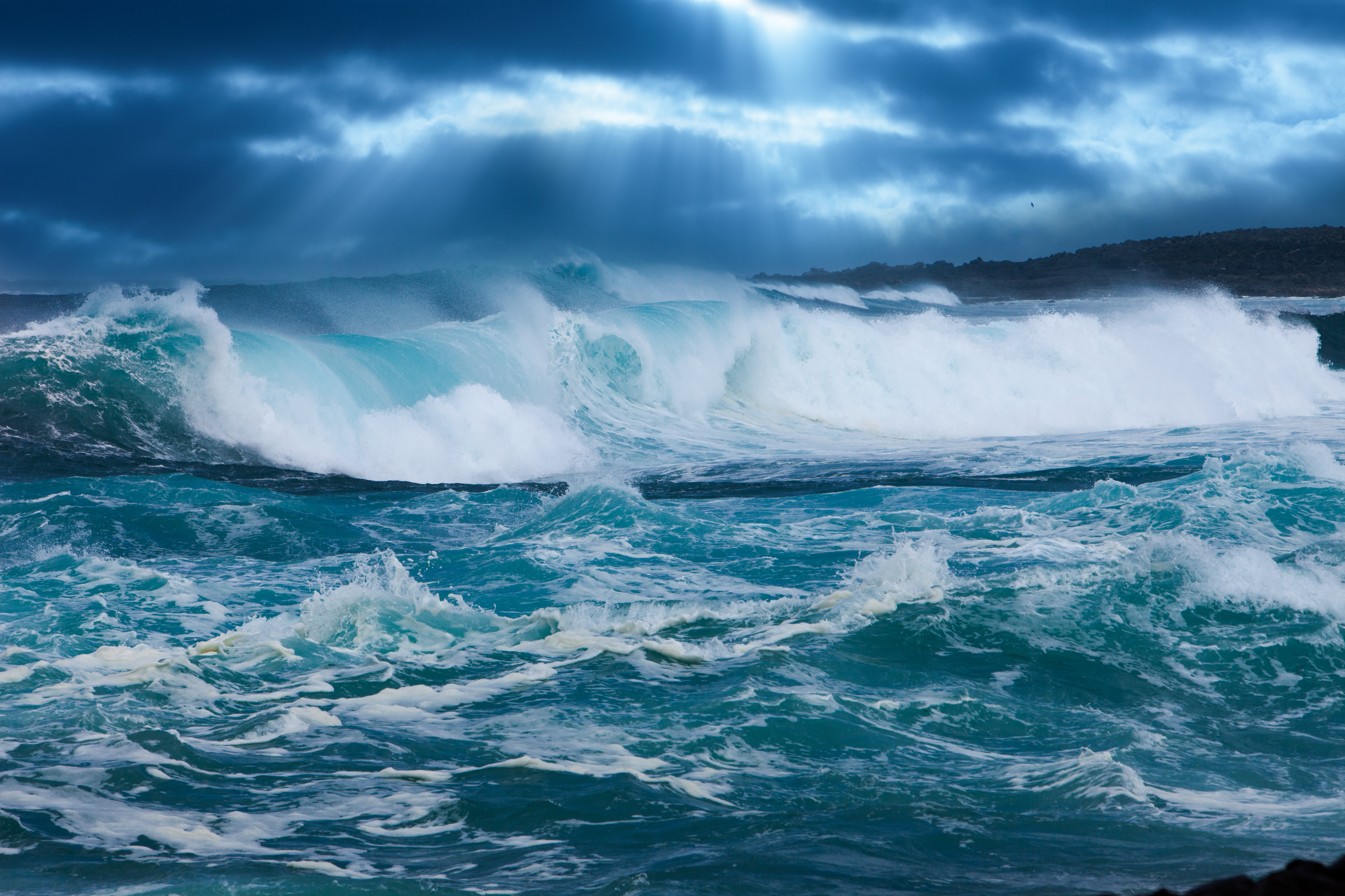 Highland Dunes Ocean Waves - Wrapped Canvas Photograph | Wayfair