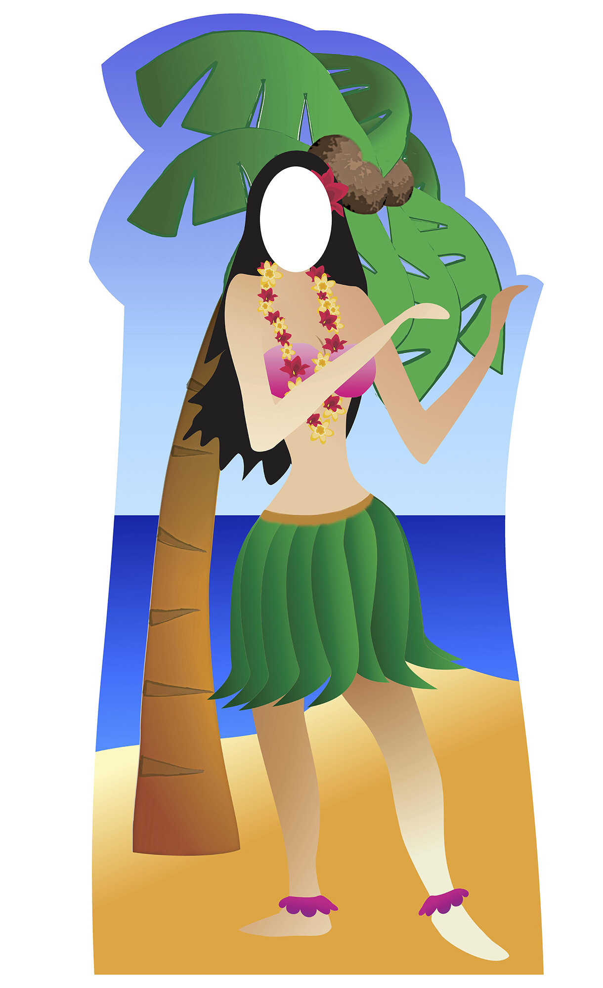 Star Cutouts Hula Girl Cardboard Standup - Wayfair Canada