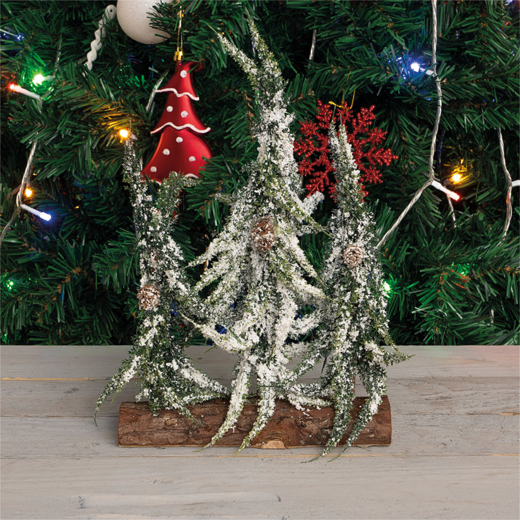 The Seasonal Aisle Byington Decorative Snow Topped Mini Christmas Tree ...