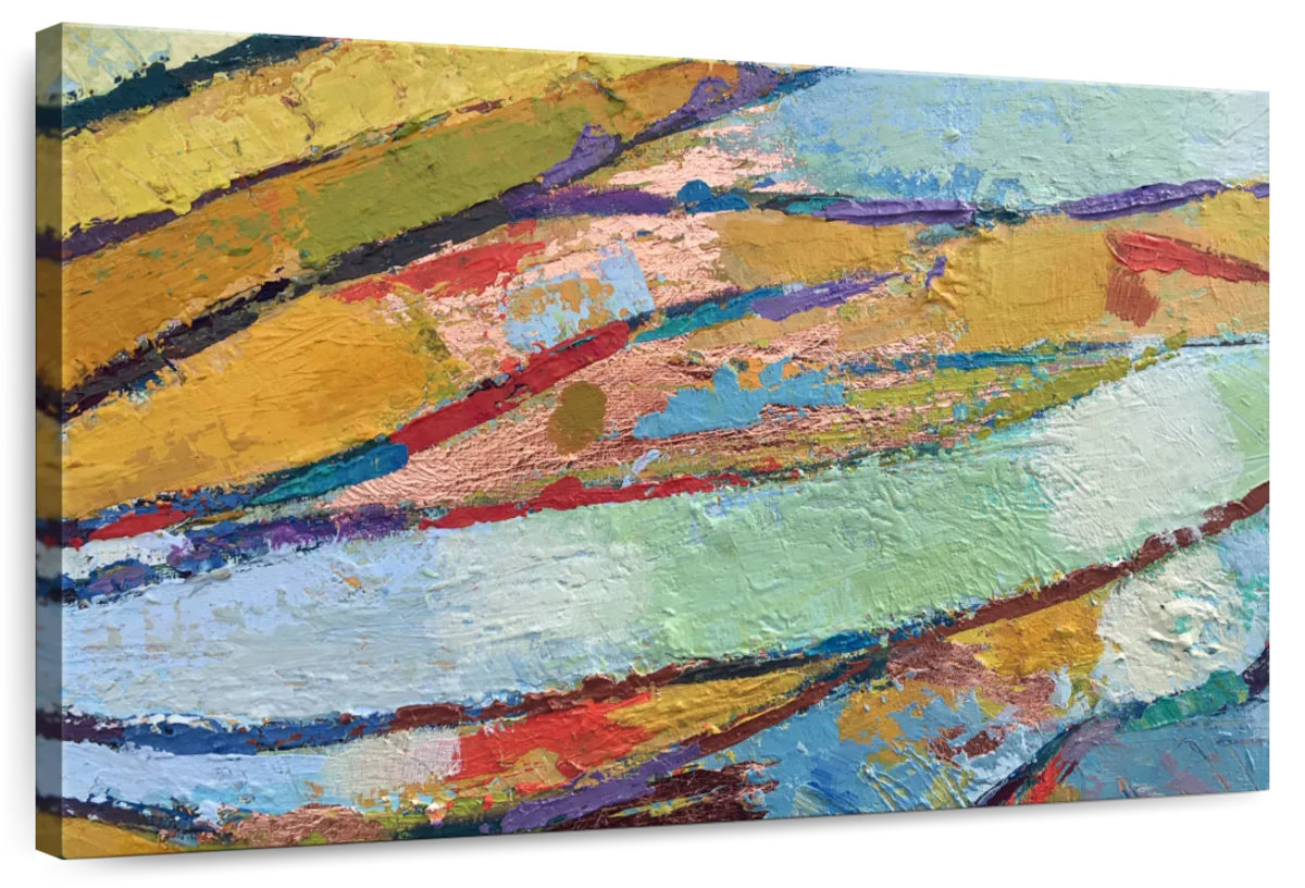 Wade Logan® Avery Textured Abstract Colors | Wayfair