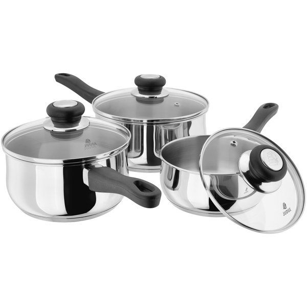 Judge, Vista - 3 Piece Saucepan Set | Wayfair.co.uk
