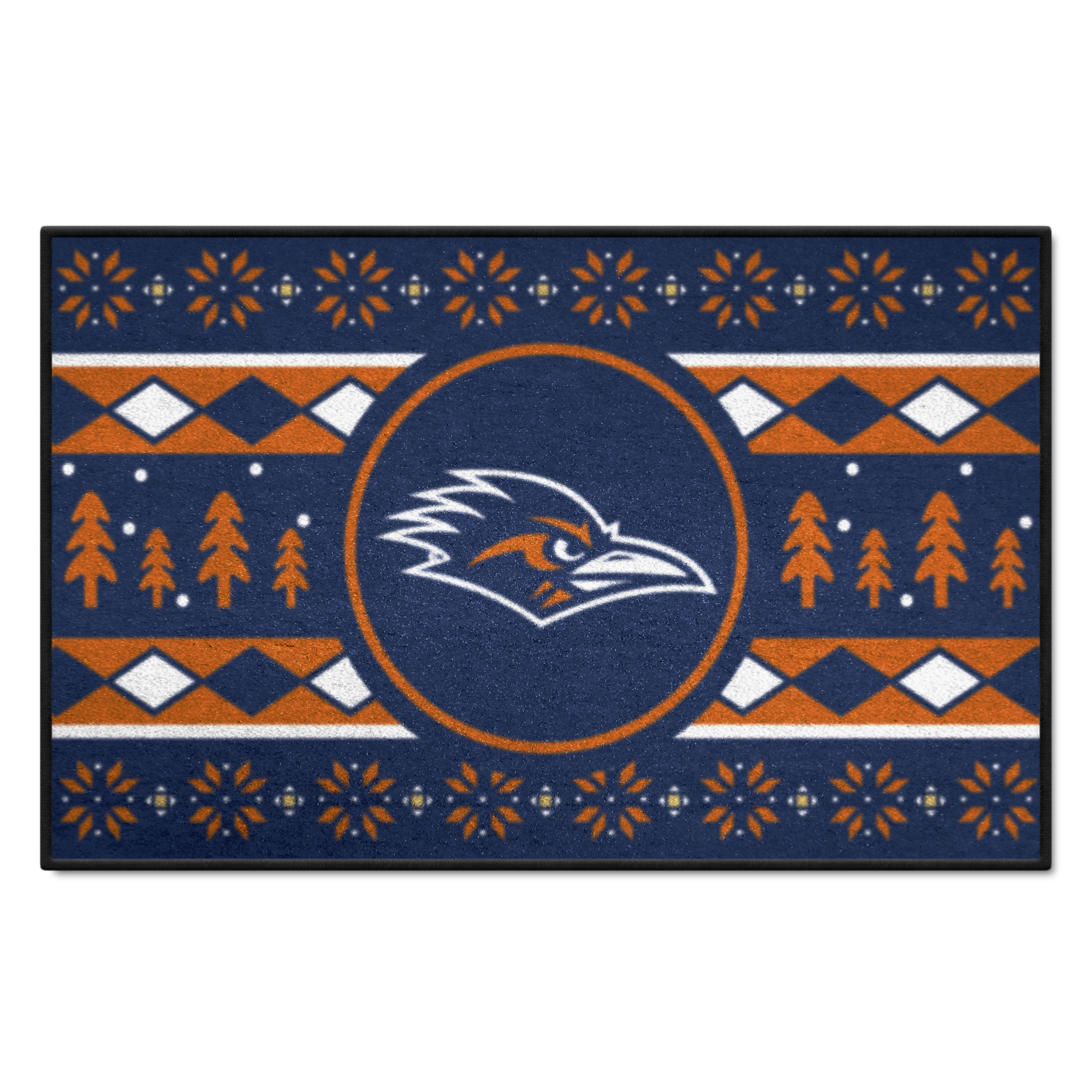 FANMATS UTSA_UTSA Roadrunners Holiday Sweater Starter Mat Accent Rug ...