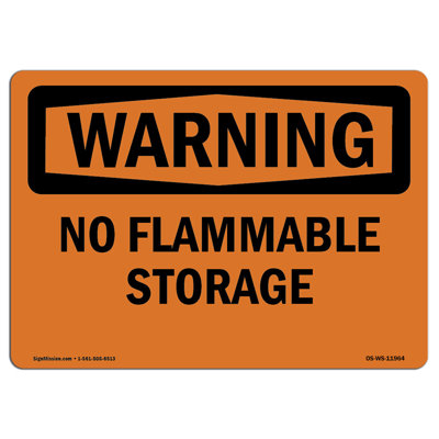 SignMission No Flammable Storage Sign | Wayfair
