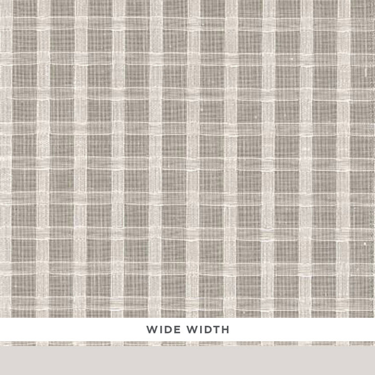 Schumacher Borealis Check Sheer Fabric | Wayfair
