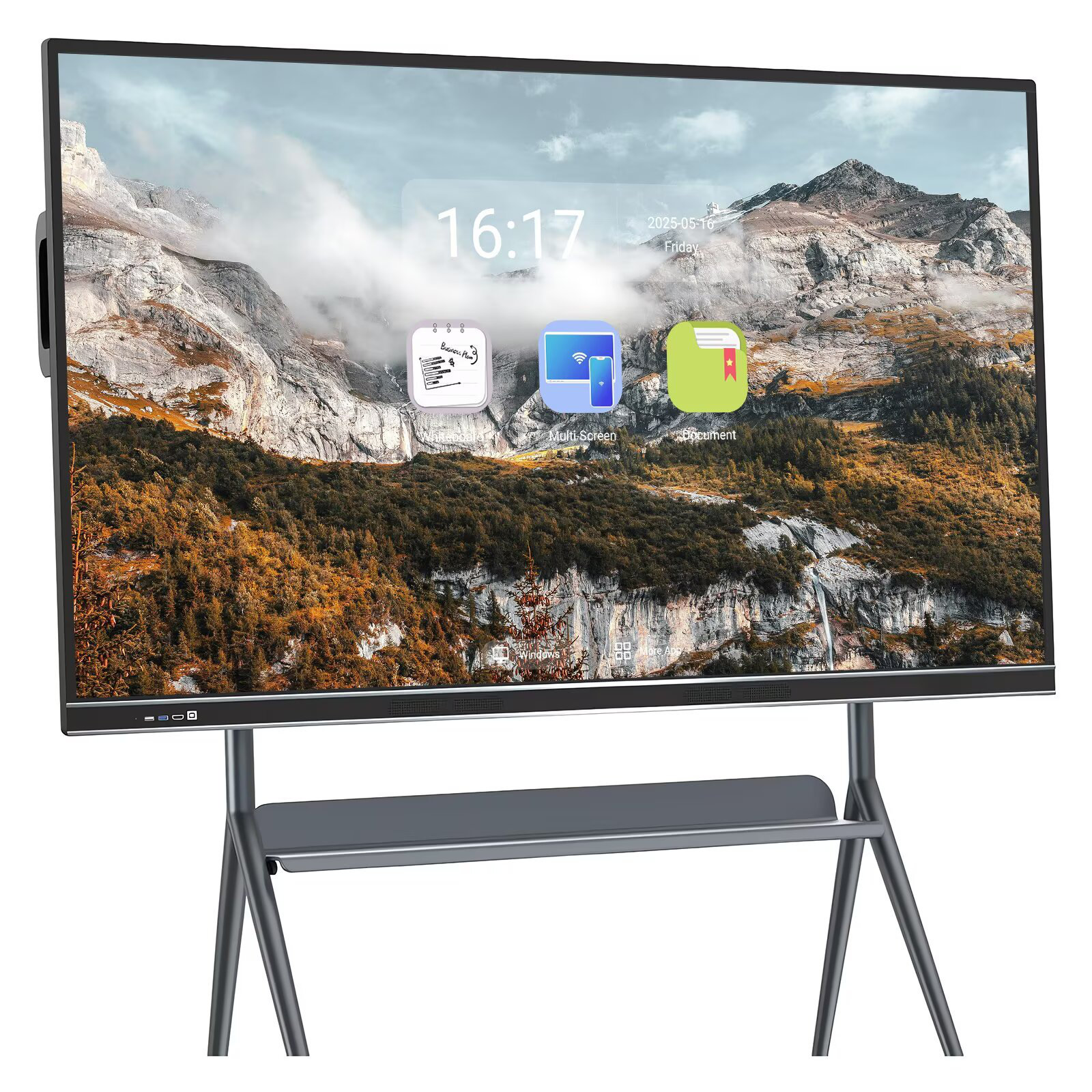 JYXCN 86 Inch Smart Board Interactive Display for Boardrooms & Classrooms with Multi-Screen ...
