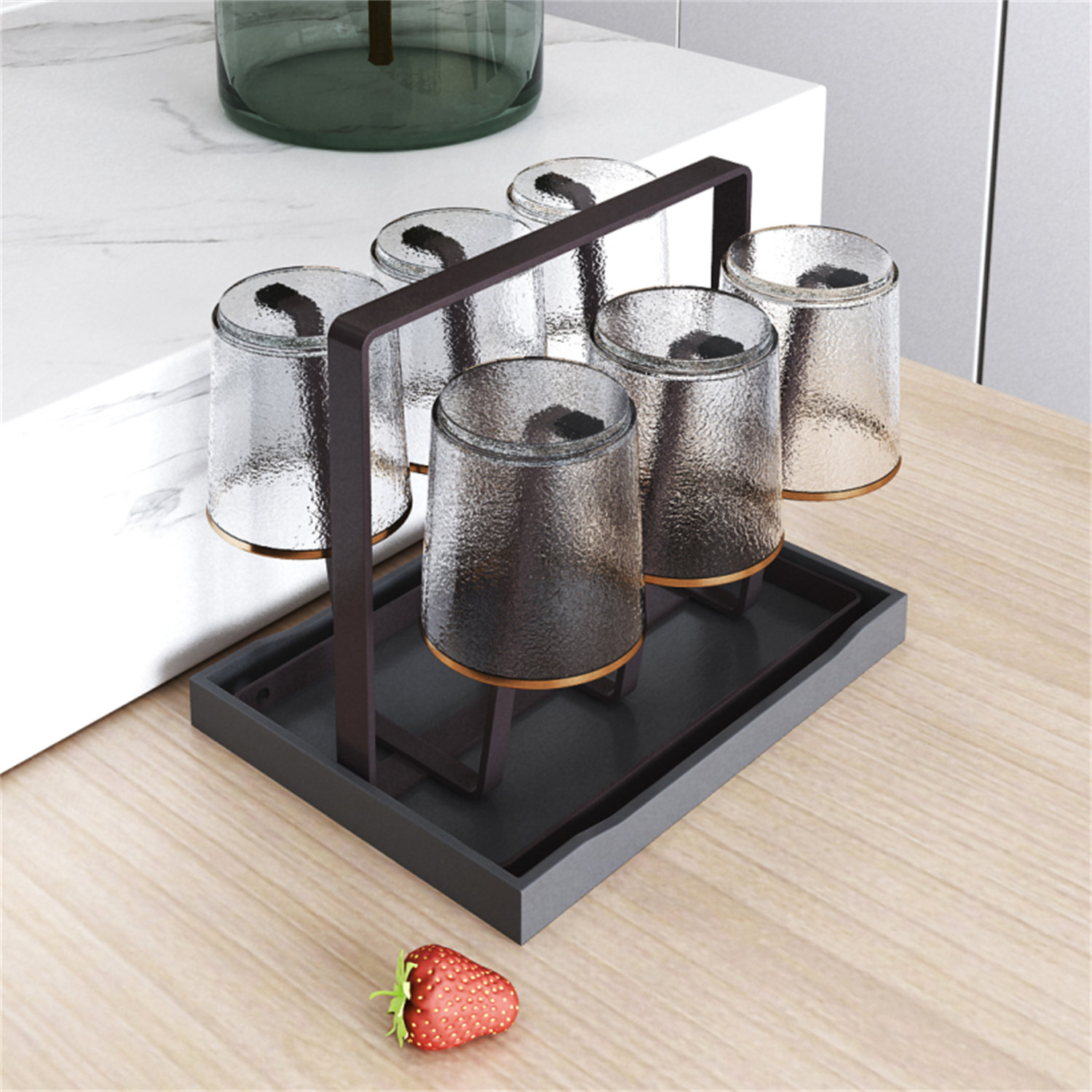 Latitude Run® Home Water Cup Rack | Wayfair