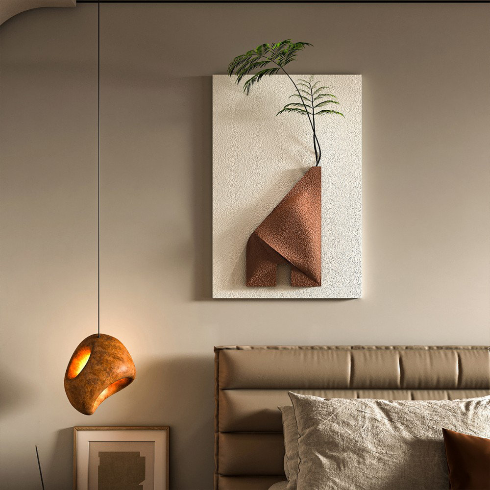 Organix Oasis Cream style three-dimensional carving sandstone painting ...