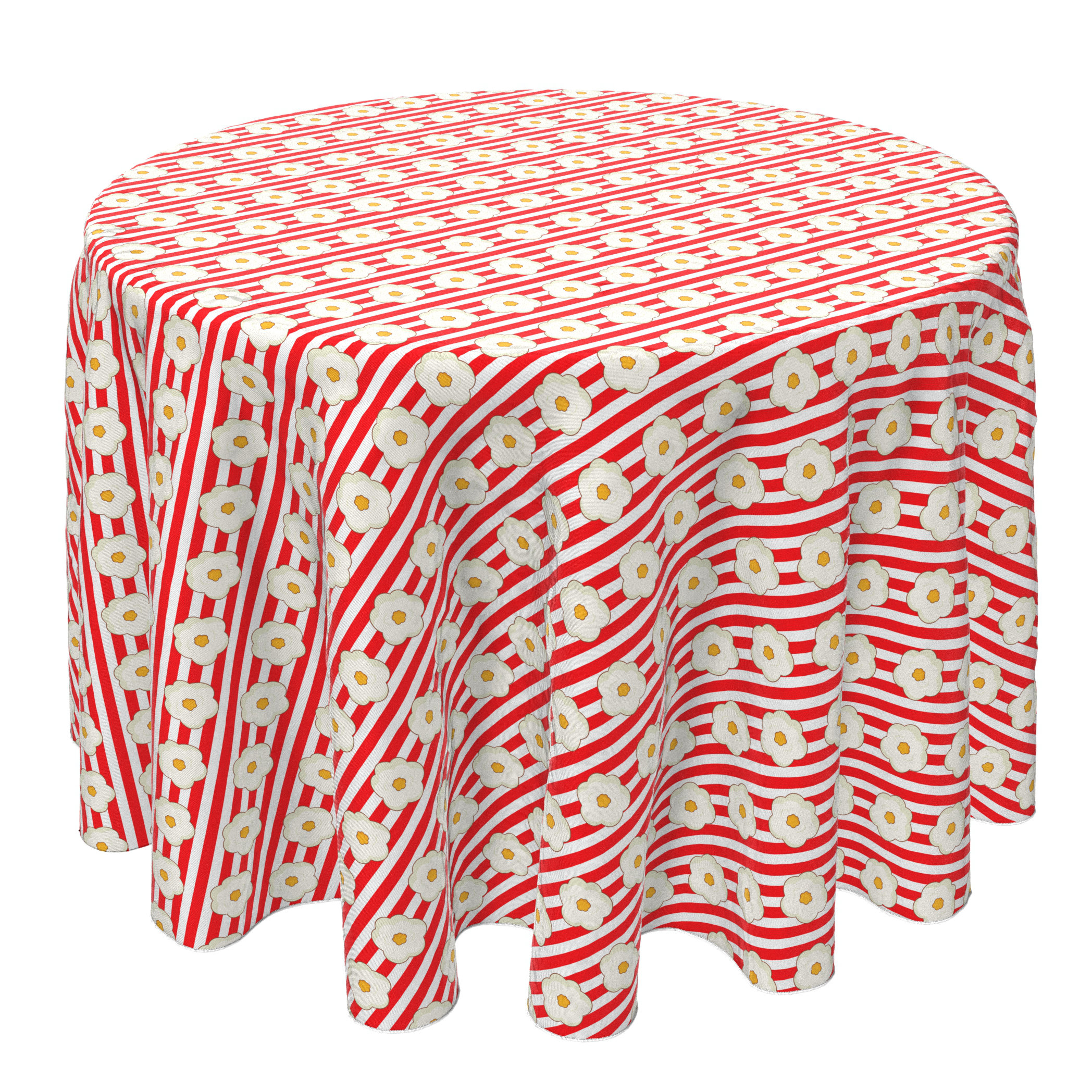 East Urban Home Fabric Textile Products, Inc. Round Tablecloth, 100% ...
