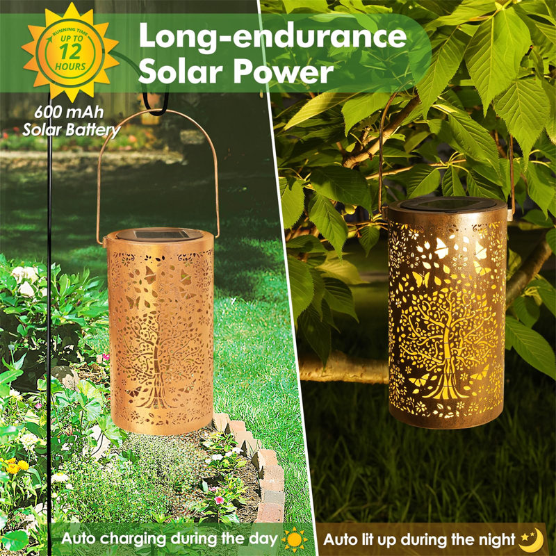 doitbest Tree Of Life Solar Lantern - Outdoor Hanging Light | Wayfair
