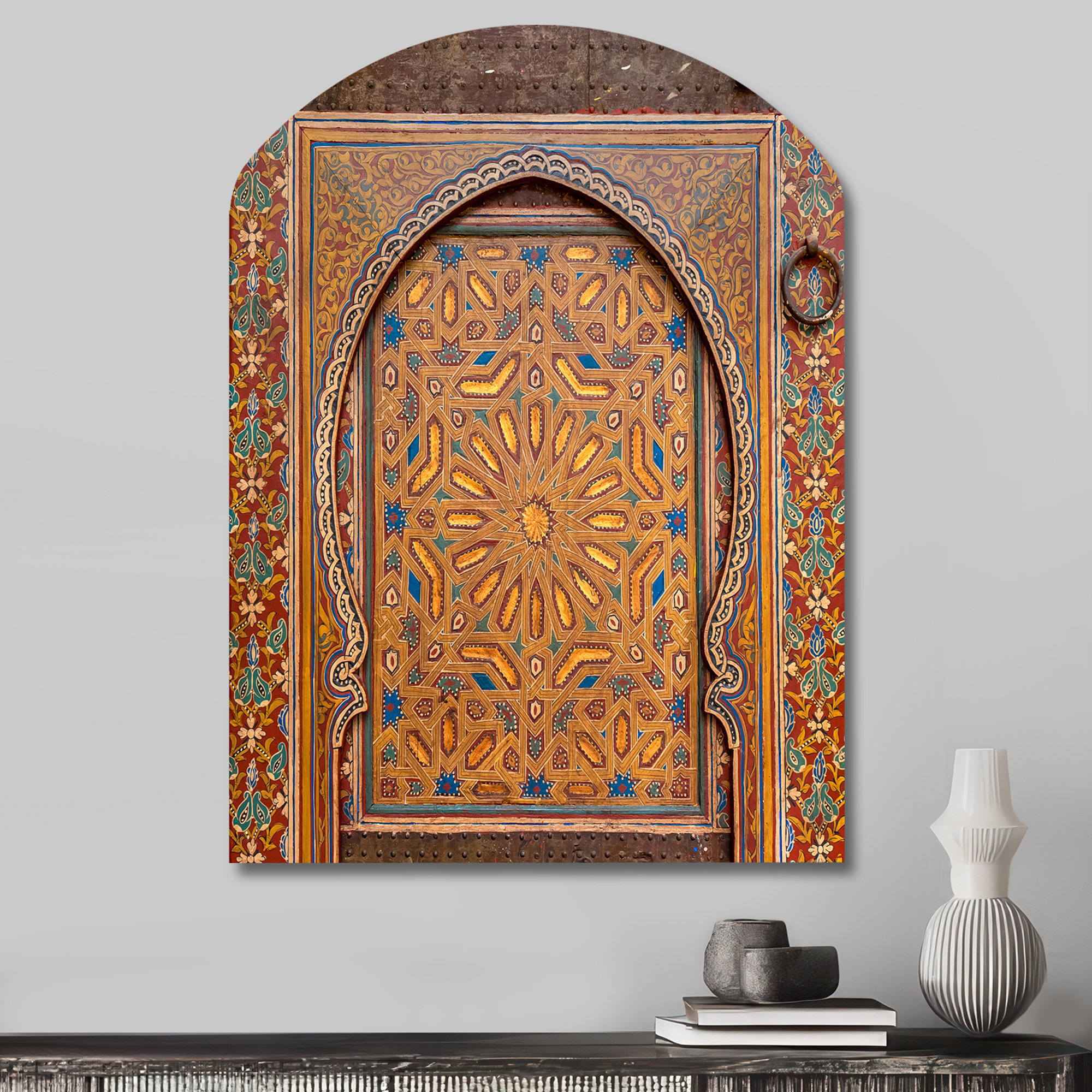 Bungalow Rose Ancient Door Morrocco - Vintage Metal Wall Sculpture ...