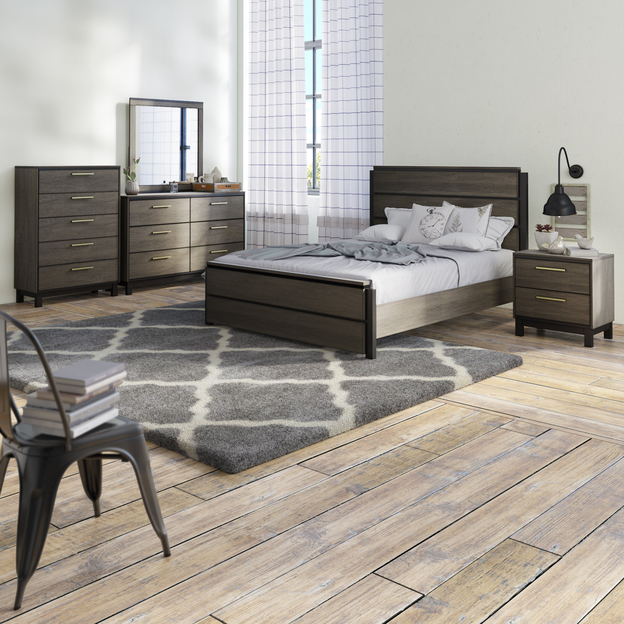 Gracie Oaks Mandy Standard 5 Piece Bedroom Set & Reviews - Wayfair Canada