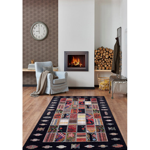 Latitude Vive Caton Patchwork Machine Woven Area Rug | Wayfair.co.uk