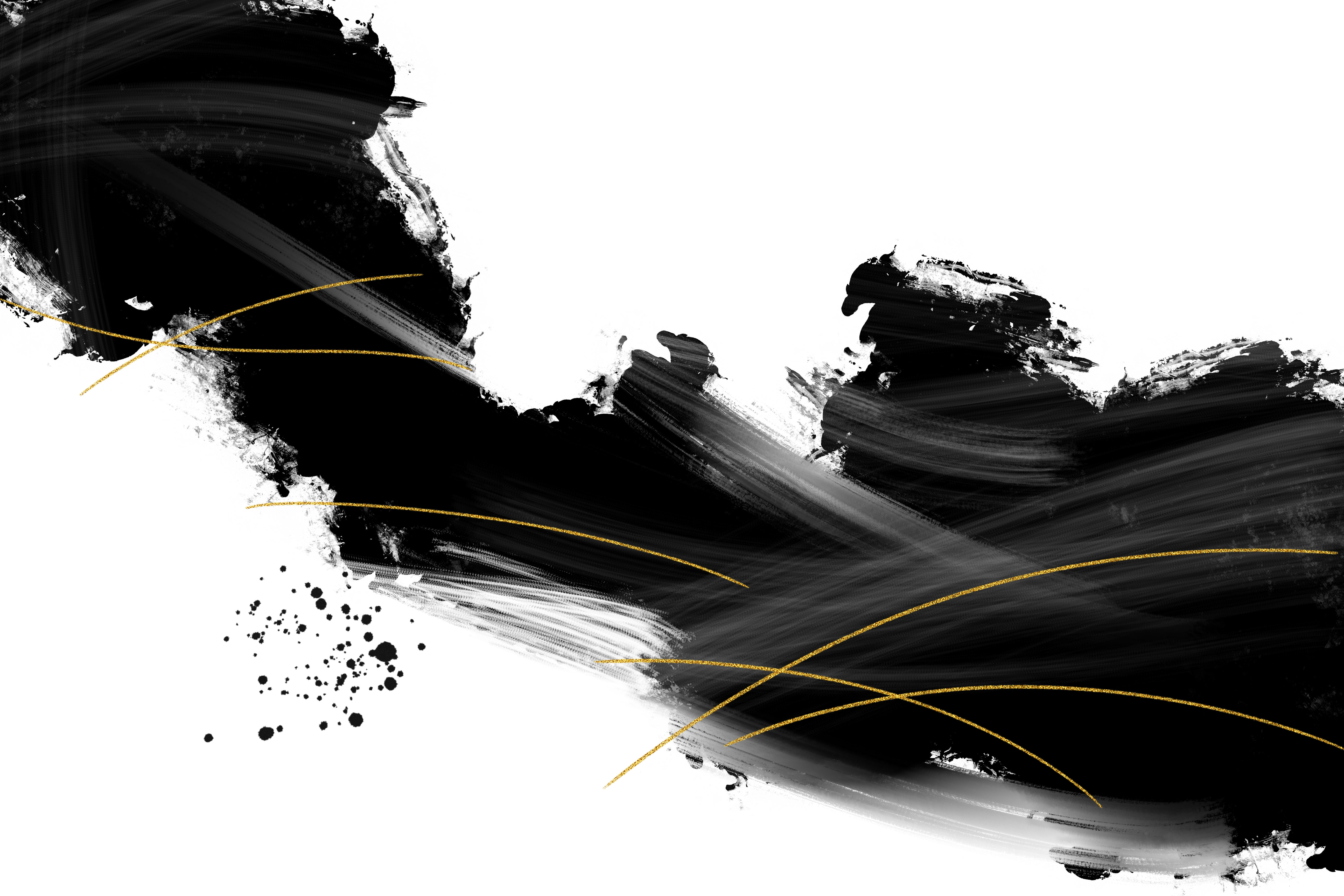 Orren Ellis Brushstroke On White Background - Wayfair Canada