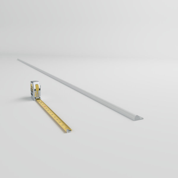 PCI Enterprises WM163 5/8"D x 1 3/8"W x 96"L Americraft Solid Hardwood ...