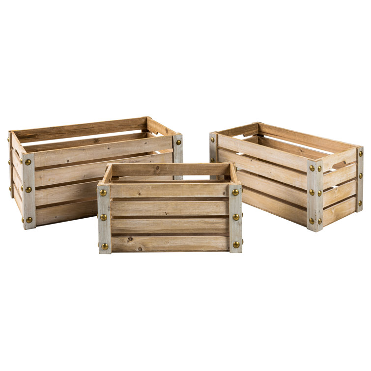 Union Rustic Solid Wood 3 Piece Box Set | Wayfair.co.uk