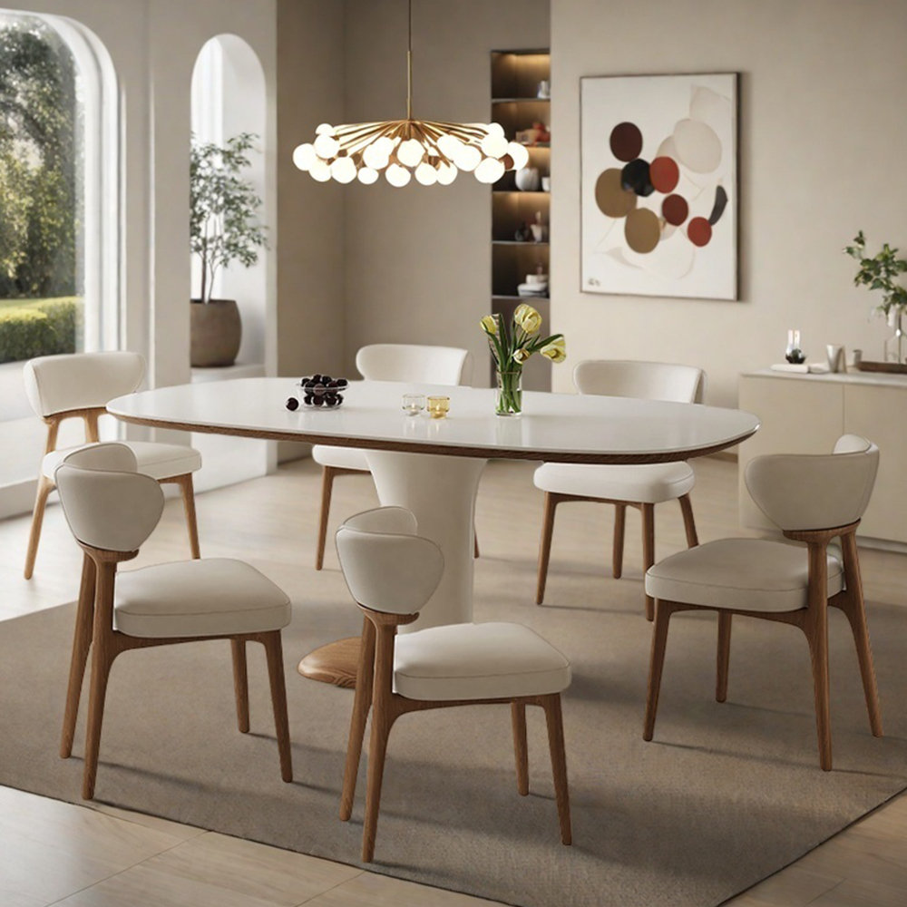 Elamer Simple modern rectangular dining table set | Wayfair
