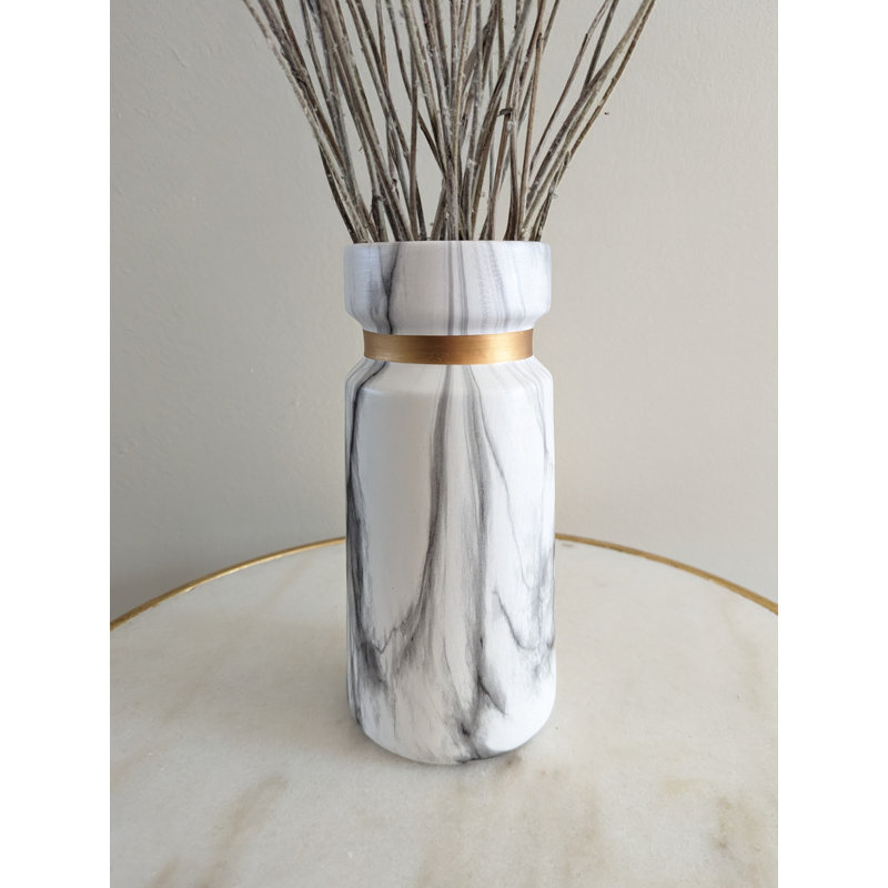 Primrue Preserved Billy Buttons Arrangement in Vase | Wayfair