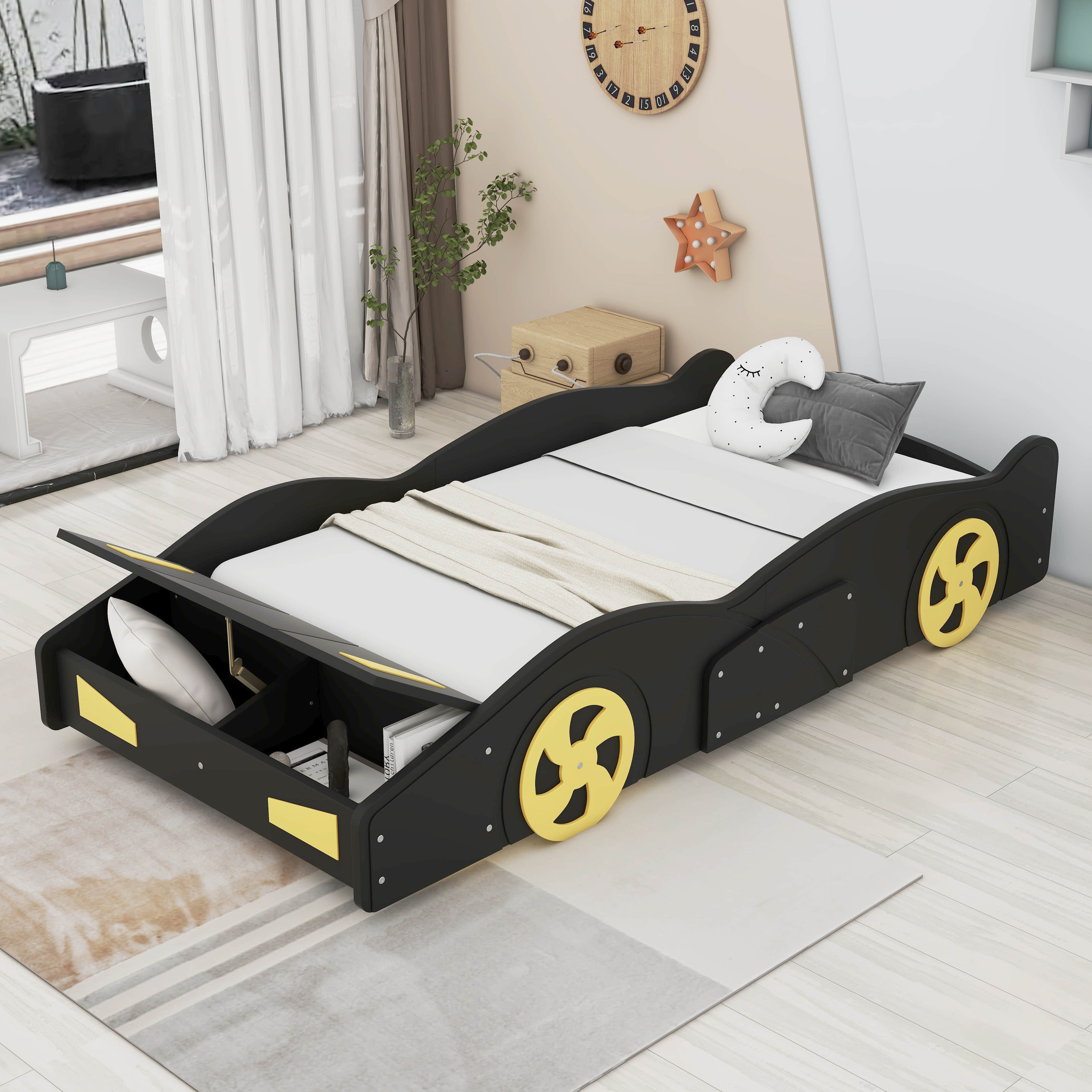 Zoomie Kids Twin Size Aakeem Storage Bed - Wayfair Canada