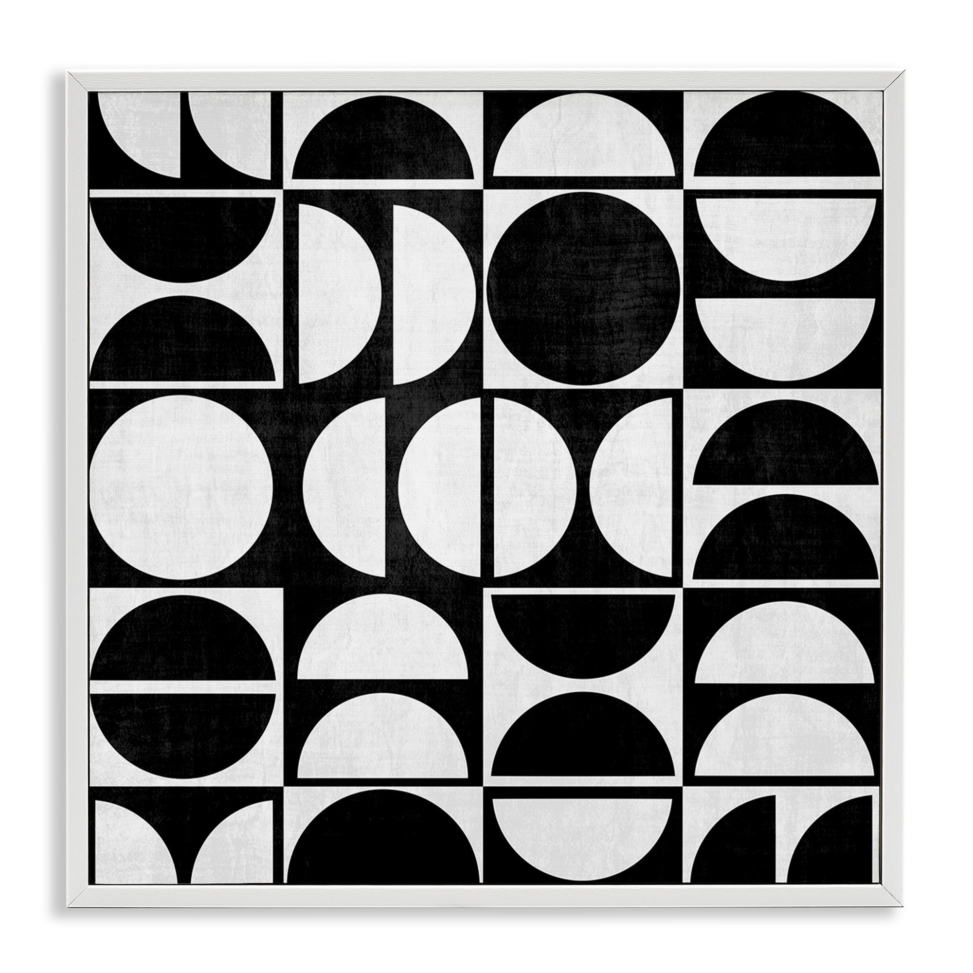 Stupell Industries Ba-234-Framed Black And White Arch Pattern Framed On ...