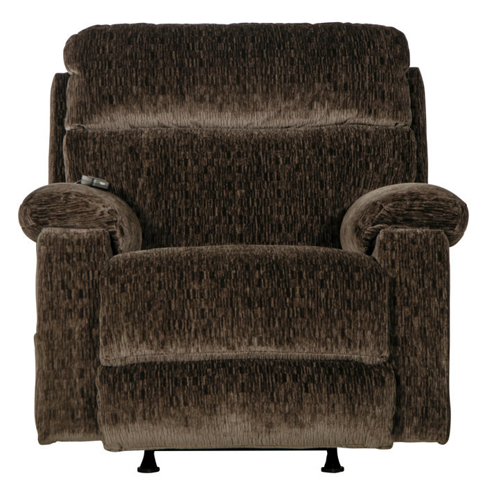 Wade Logan® Walberg Upholstered Power Rocker Recliner-Adjustable ...