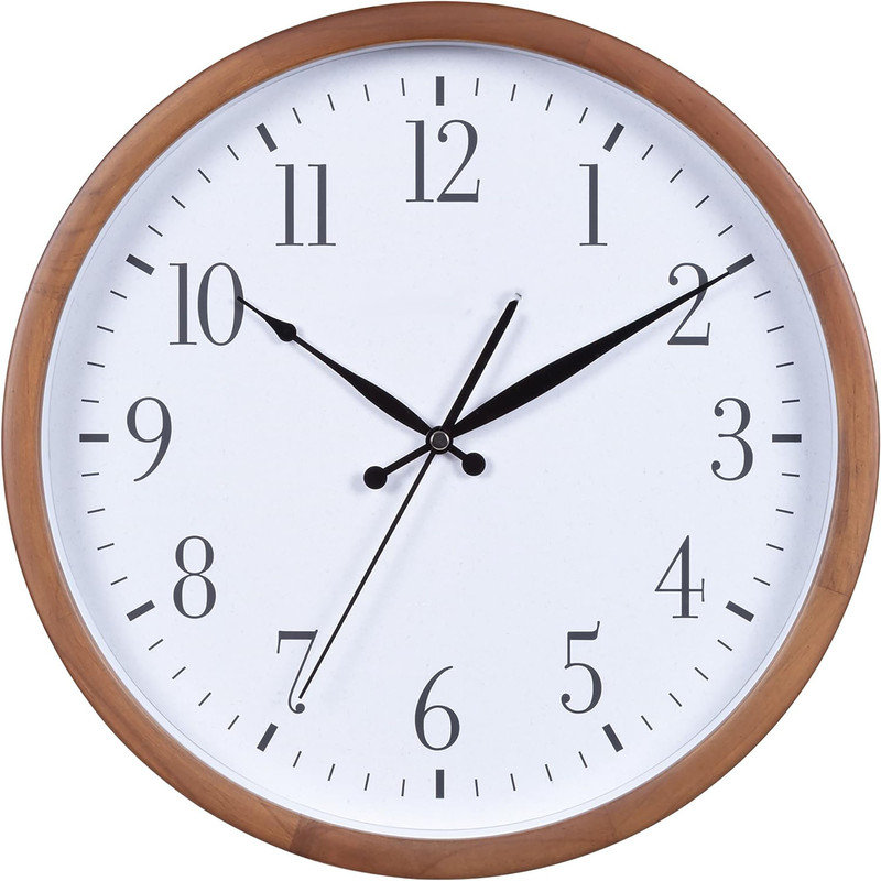 Latitude Run® 12.8" Atomic Walnut Analog Wall Clock | Wayfair
