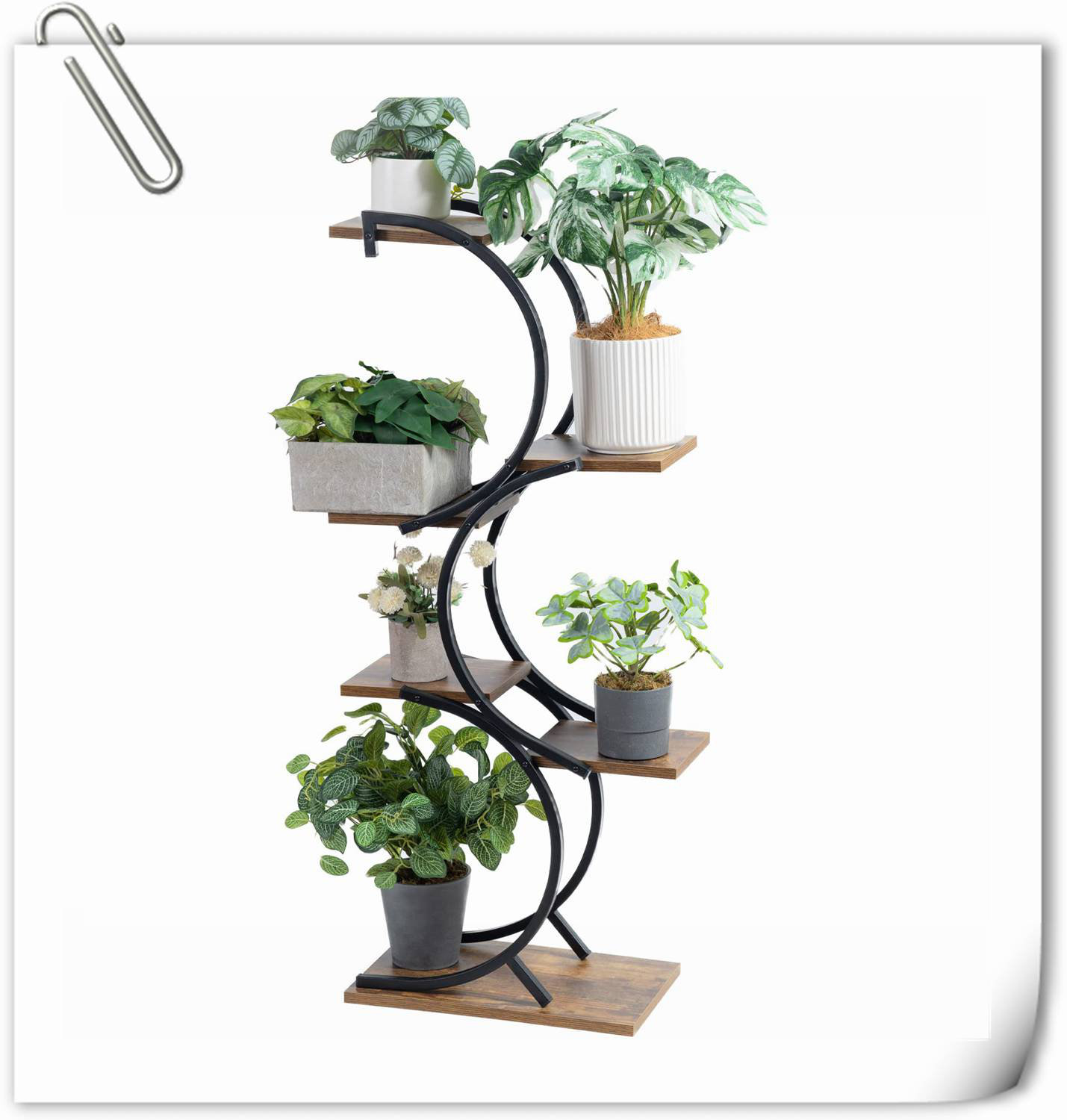 17 Stories Plant Stand Indoor 6-Tier Plant Stand Green Indoor Plant ...
