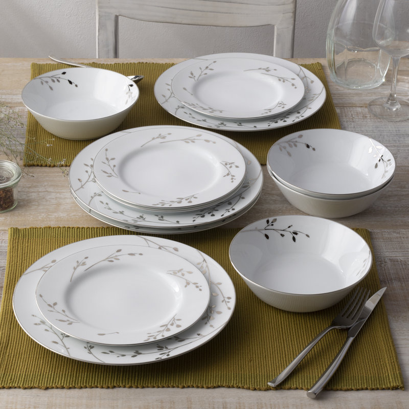 Noritake Birchwood 12-Piece Dinnerware Set, Service For 4 & Reviews ...