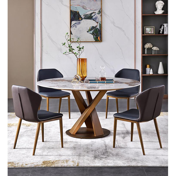 Orren Ellis Elwine 5 - Piece Pedestal Dining Set - Wayfair Canada