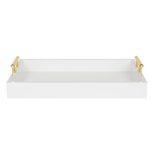 White Decorative Trays You'll Love | Wayfair