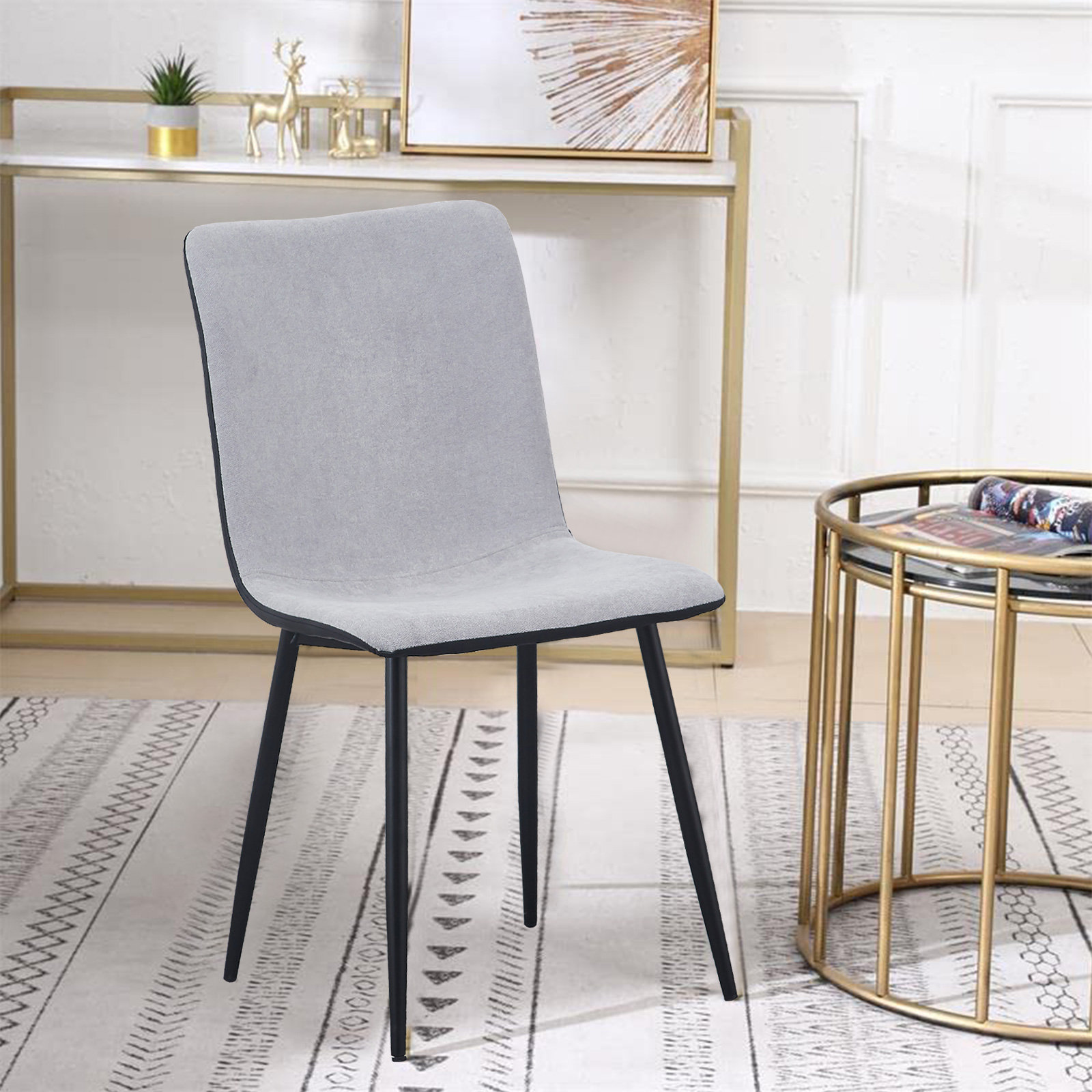 Corrigan Studio® Dining Chairs Set Of 4 For Kitchen, Mid-century ...