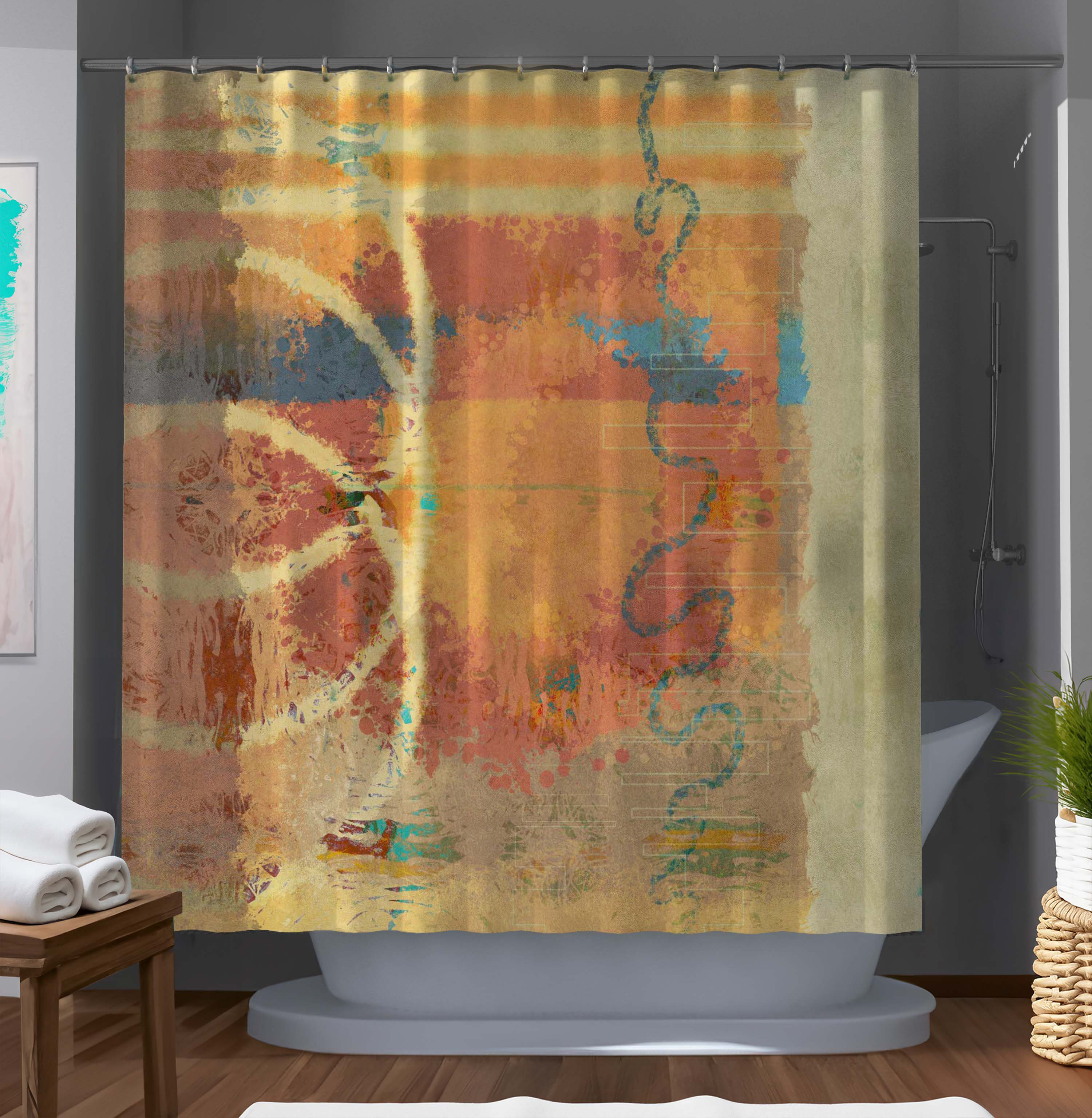 East Urban Home Finest Legend Designer Shower Curtain - Wayfair Canada