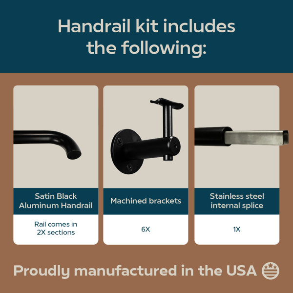 Concept Fusion Industrial Aluminum 1.5 Inch Round Ada Complete Indoor ...