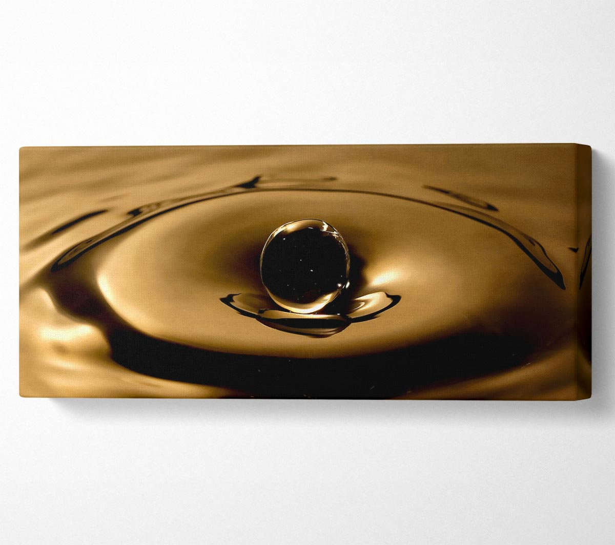 Ebern Designs Sepia Water Drop - Wrapped Canvas Art Prints | Wayfair.co.uk