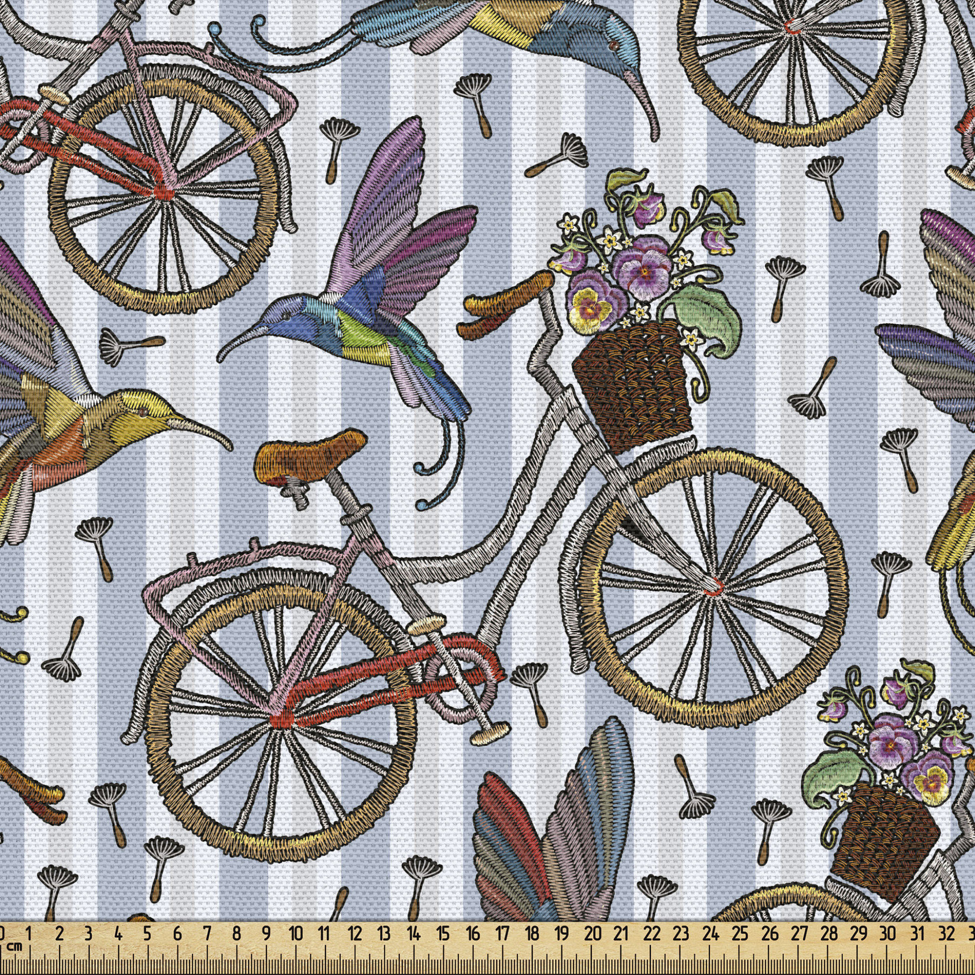 East Urban Home Bicycle Fabric | Wayfair
