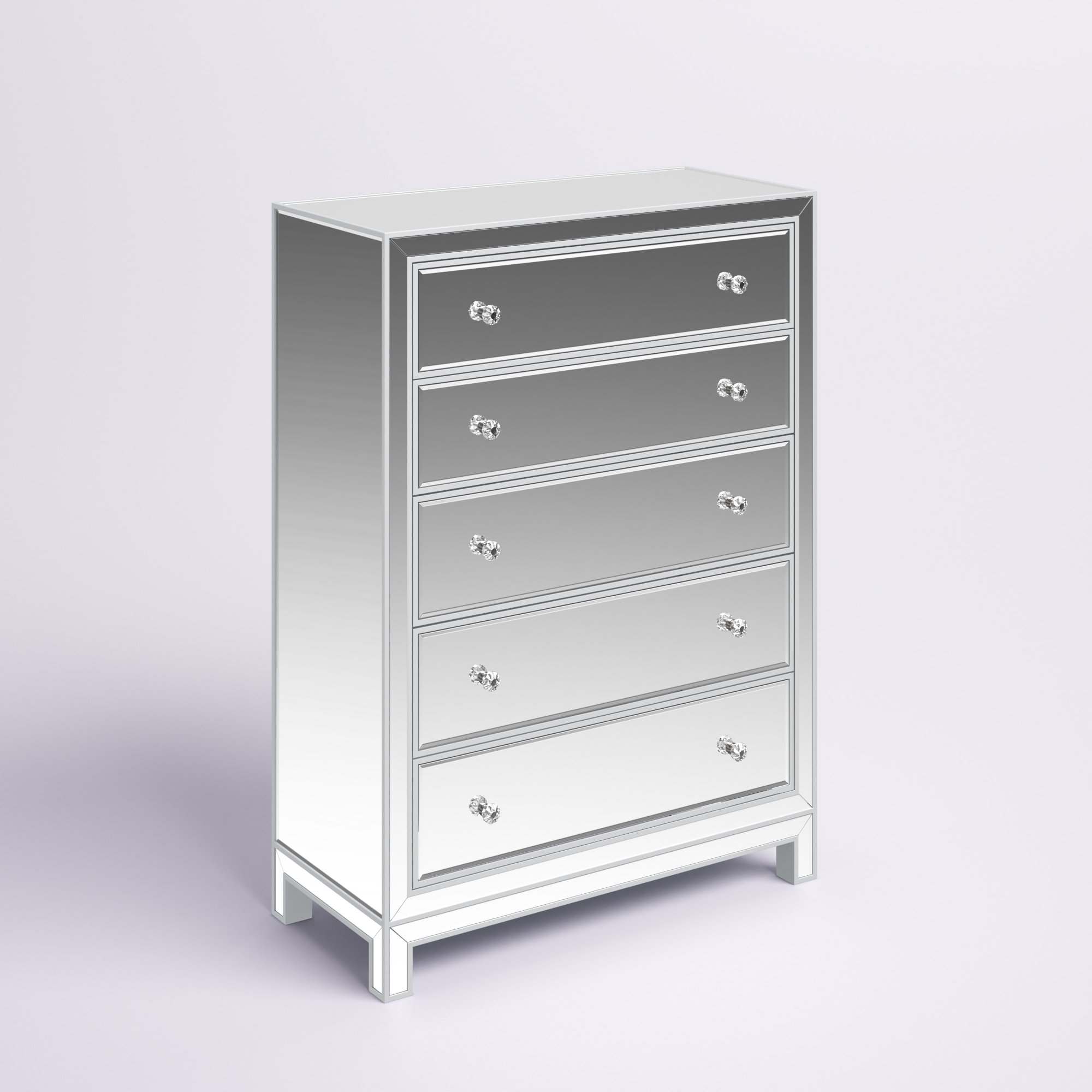 Willa Arlo Interiors Fairgrove 5 - Drawer Mirrored Accent Chest ...