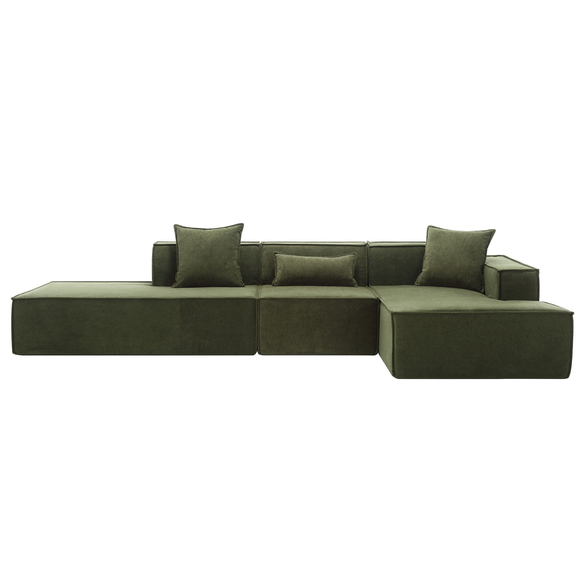 Latitude Run® Modern Minimalist L Shaped Combination Sofa | Wayfair
