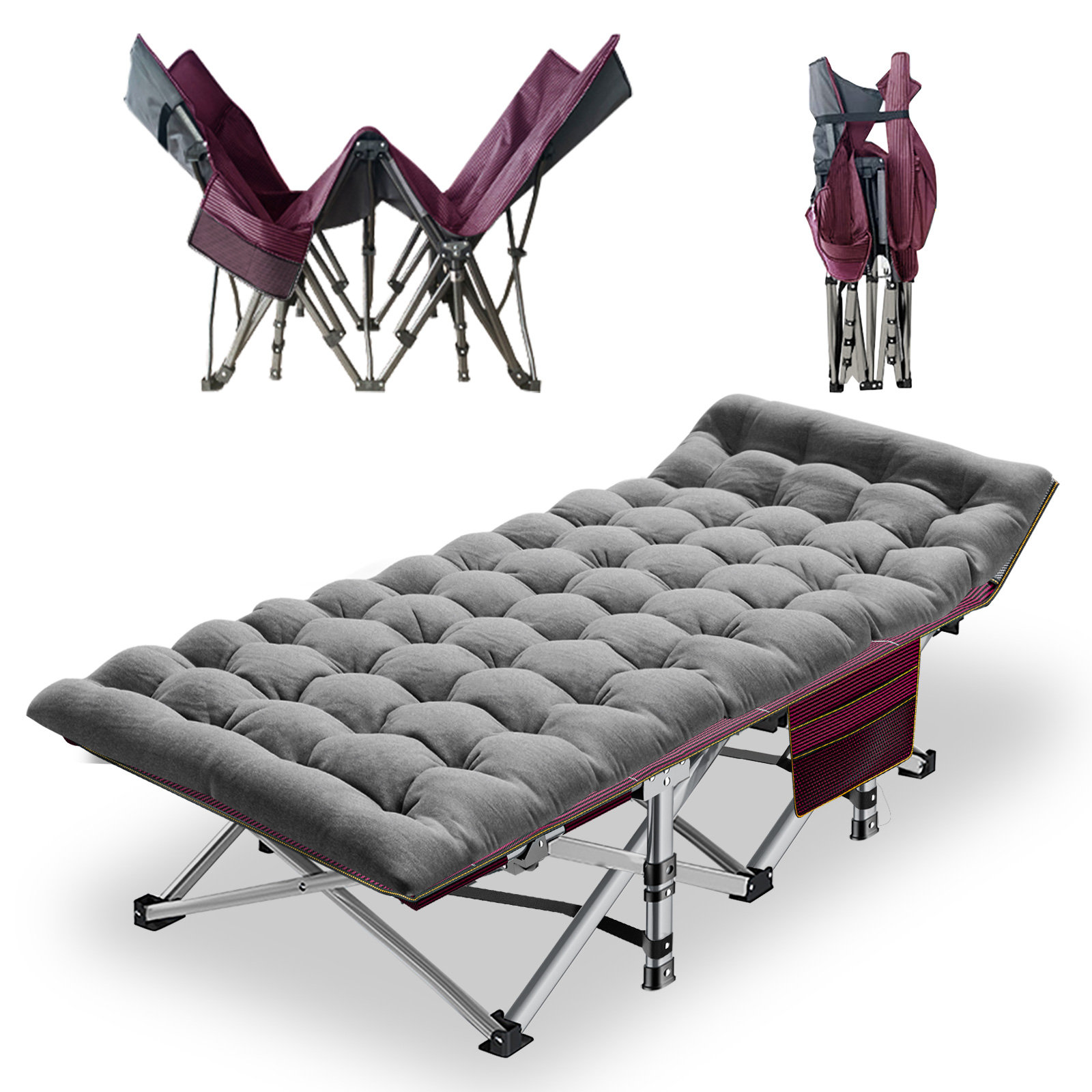 folding double bed camping