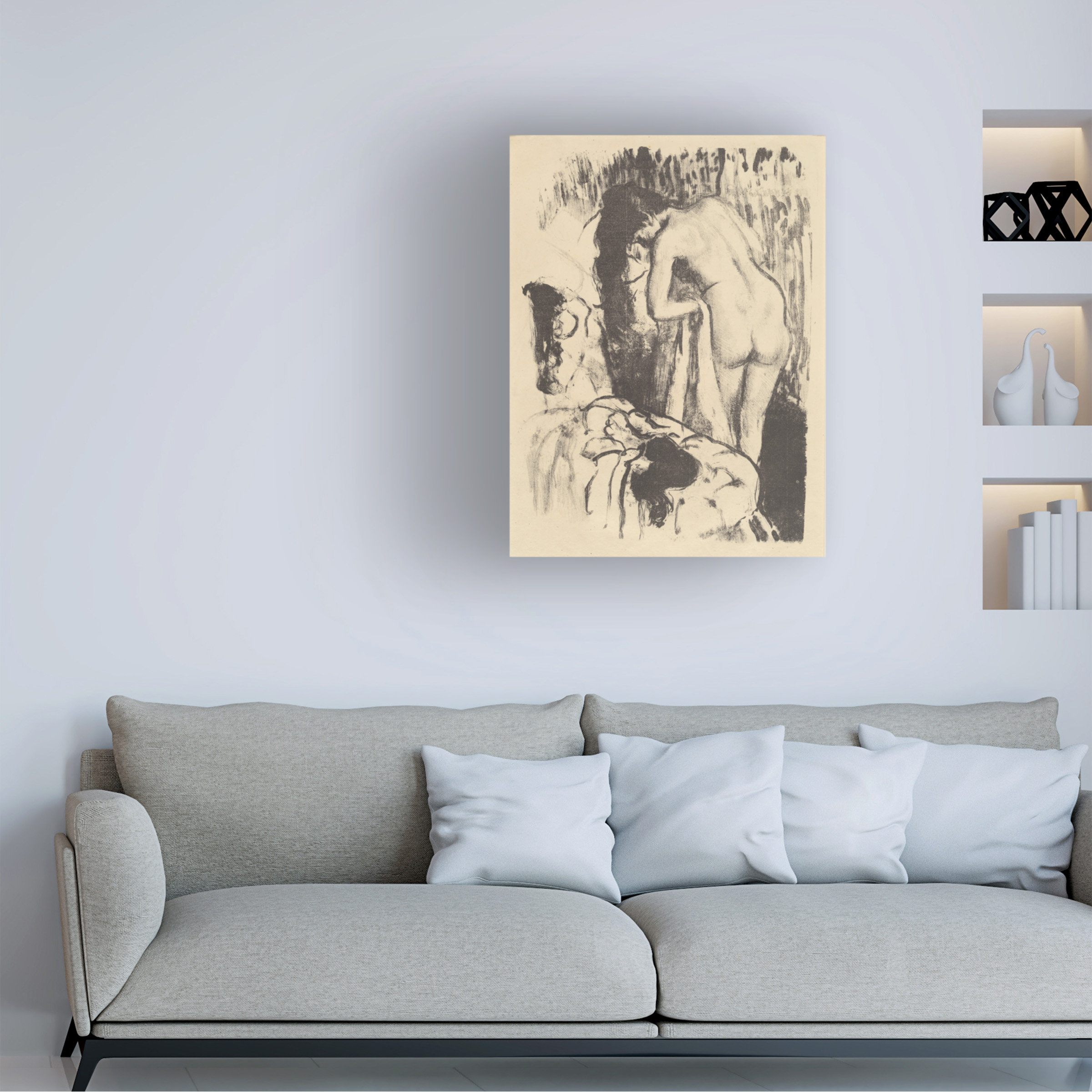 Winston Porter Edgar Degas Nude Woman Standing, Drying Herself , C.1890 ...